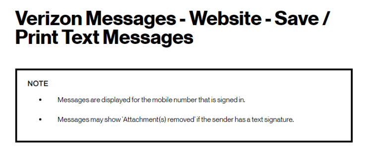 Can I Get Text Records From Verizon Mobile Services Center